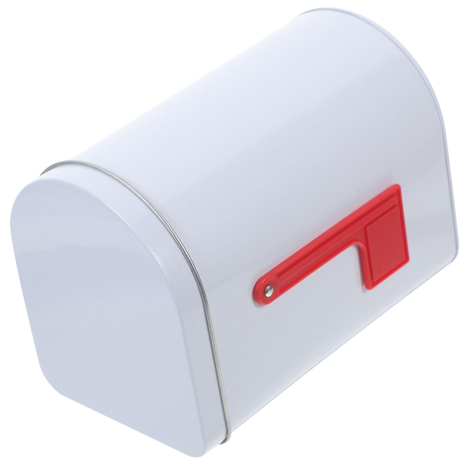 Hemoton Small Metal Mailbox For Kids With Raised Signal Flags Post ...