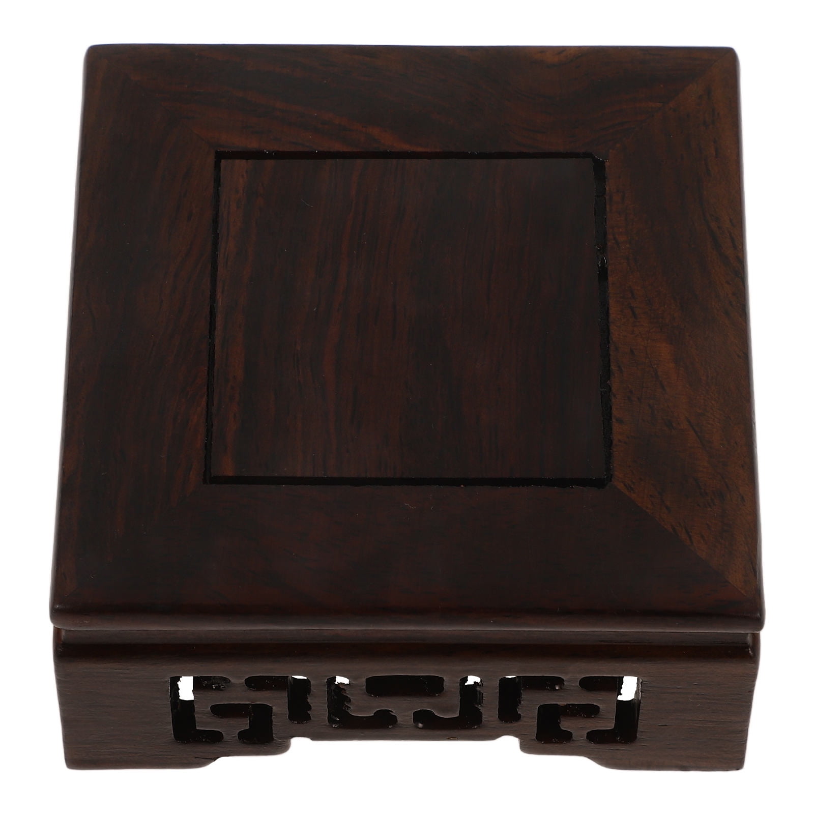 Hemoton Small Plant Display Stand Wooden Planter Pedestal Floor Display ...