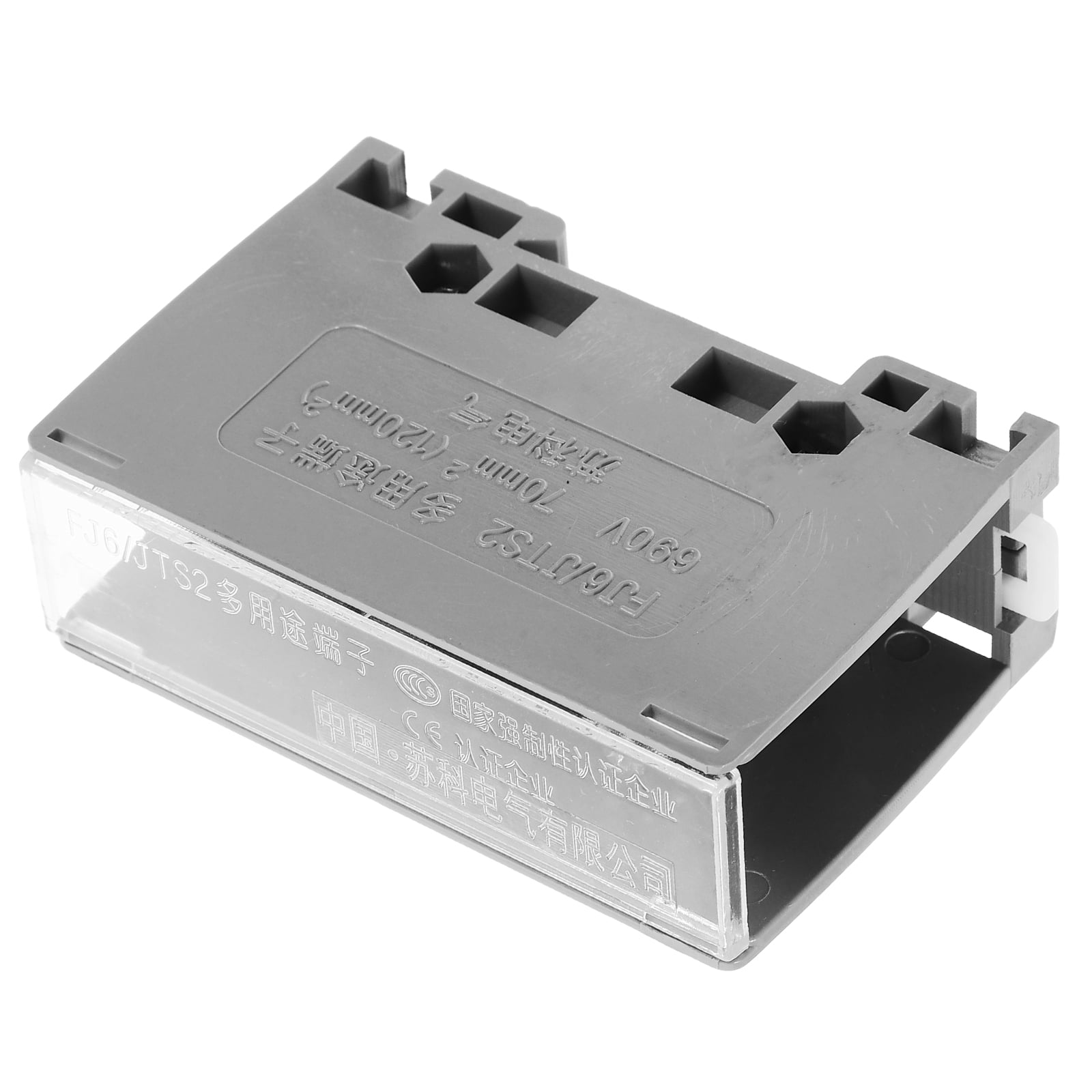 Hemoton Square Terminal Block Din Rail Terminal 1 In 6 Out Din Rail ...