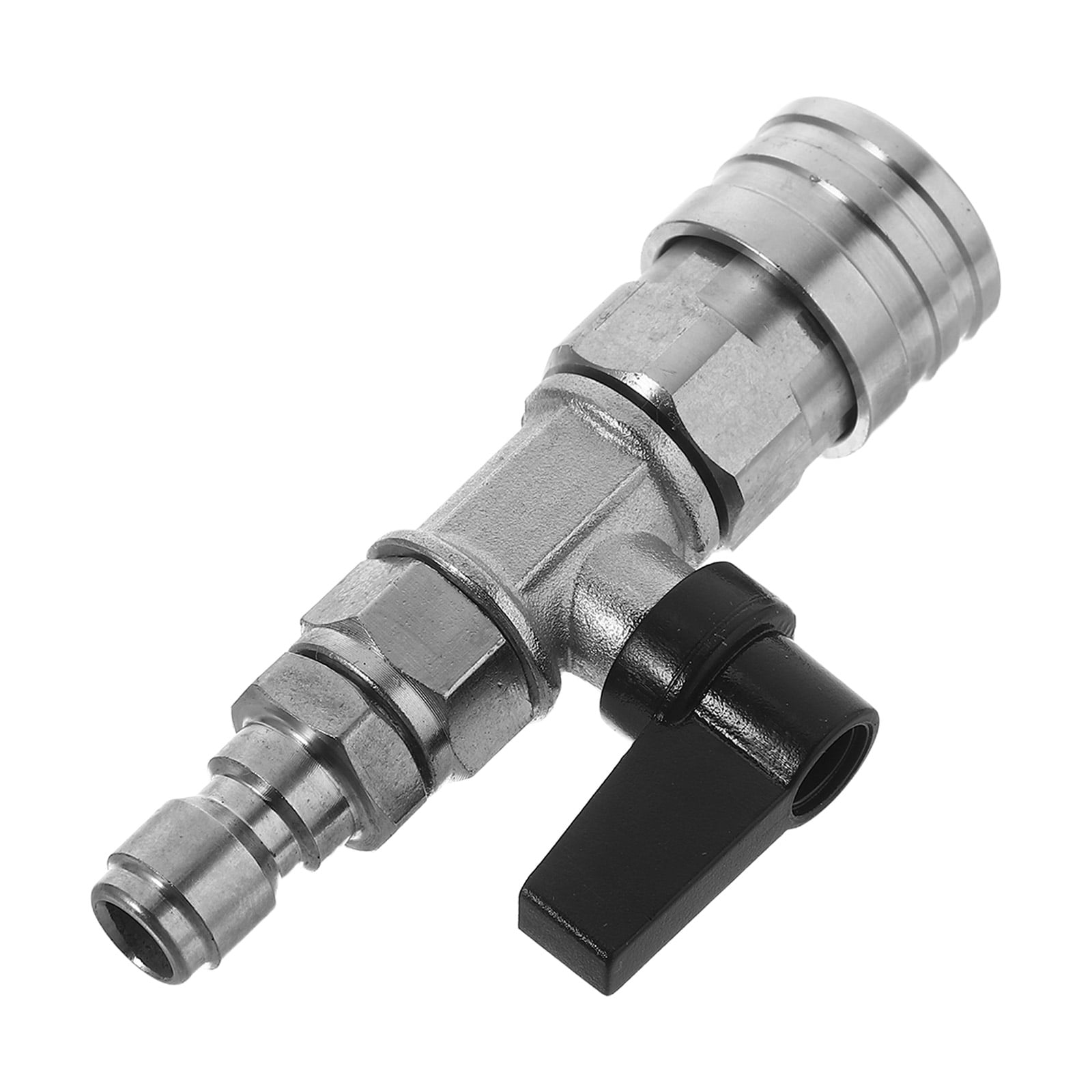 Hemoton Stainless Steel 1/4 Quick Connect Valve For High Pressure ...