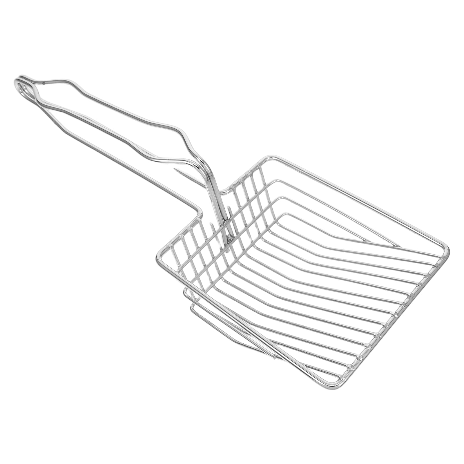 Hemoton Stainless Steel Cat Litter Scoop Metal Poop Scooper Litter Box ...