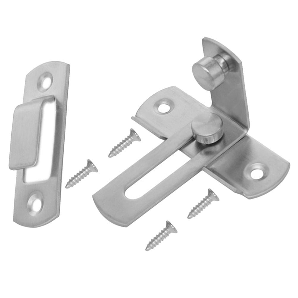 Hemoton Stainless Steel Door Latch Right Angle Buckle Sliding Glass ...
