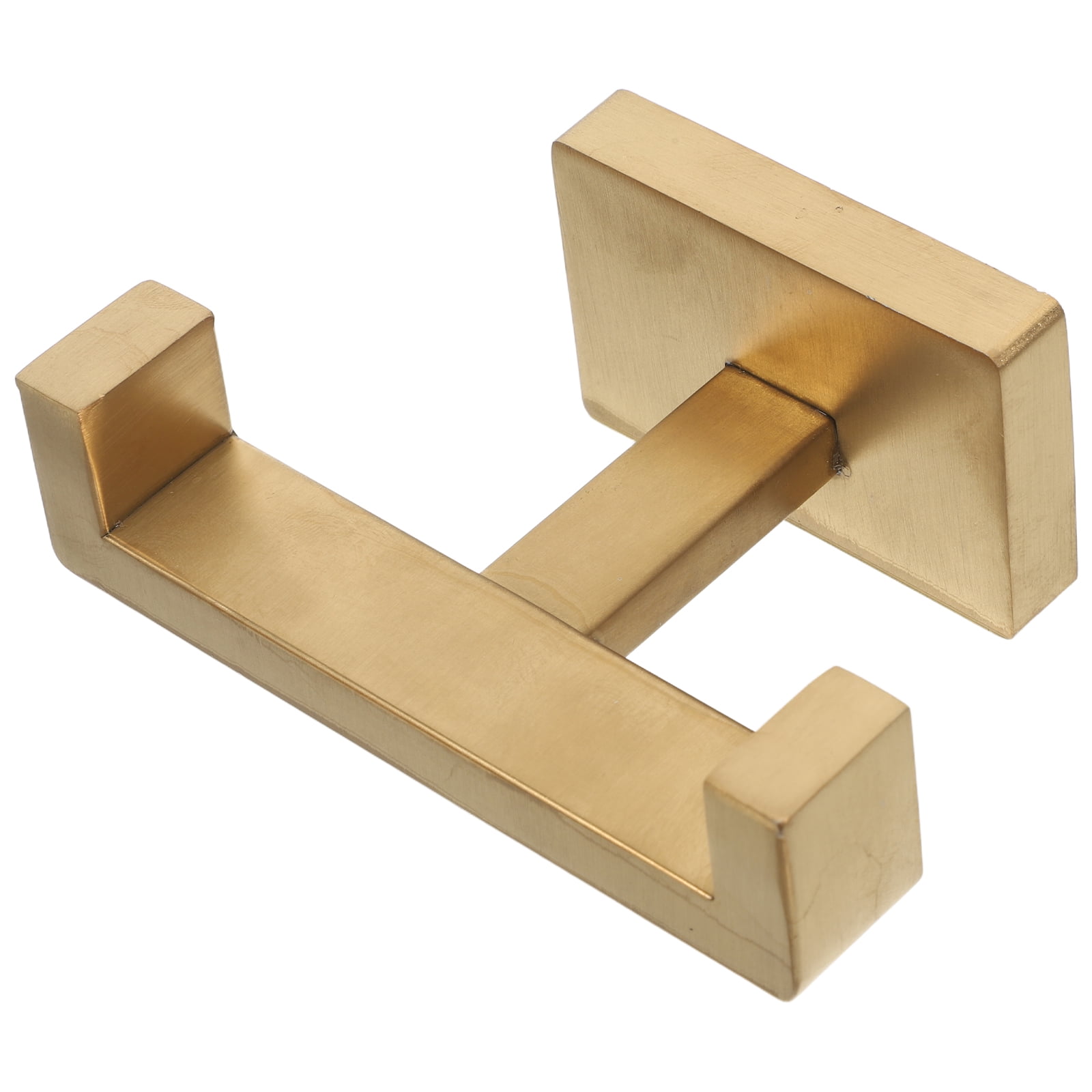 Hemoton Stainless Steel Double Hook Heavy Duty Wall Mounted Towel ...