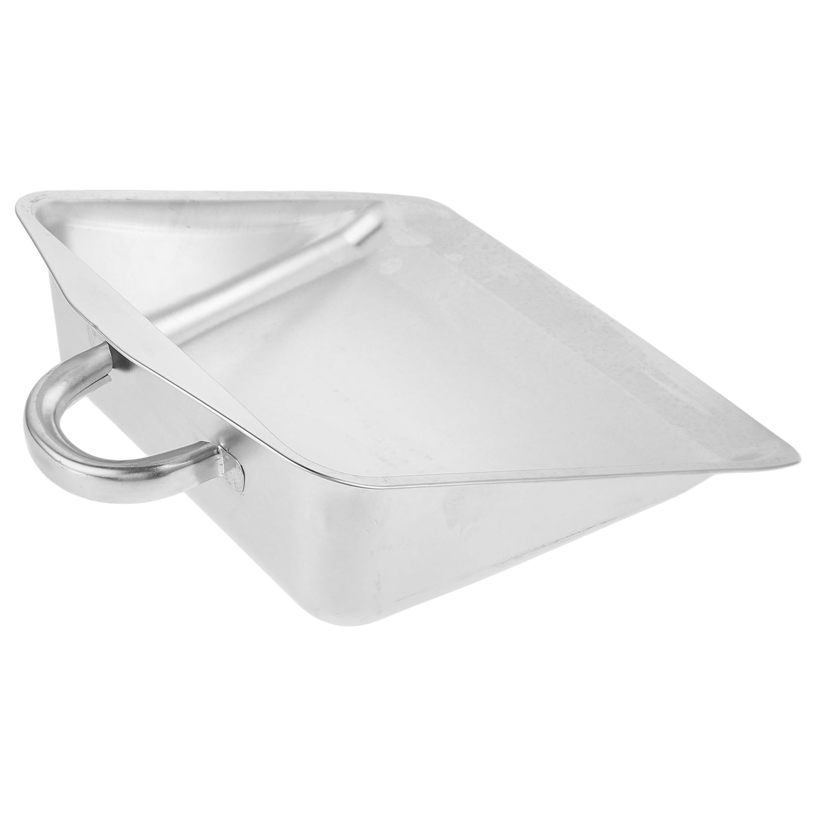 Hemoton Stainless Steel Dust Pan Handheld Heavy Duty Metal Dustpan ...