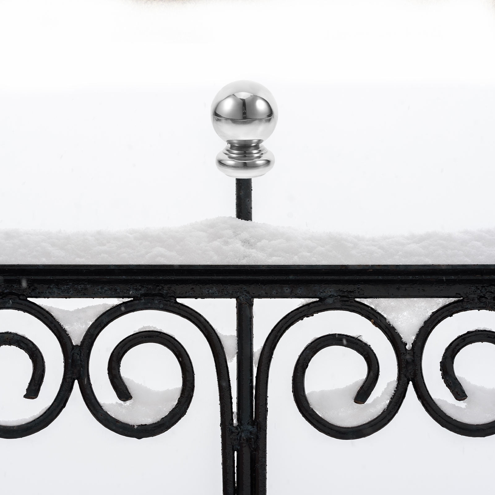 RENACLIPY Fence Post Caps Covers Handrail Ball Stainless Steel ...