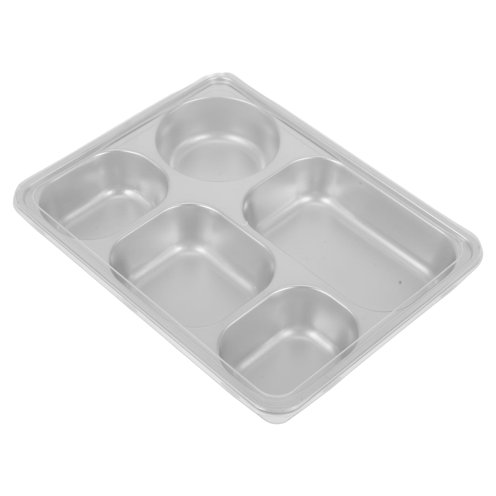 HEMOTON Stainless Steel Divided Tray with Lid for Kids and Adults ...