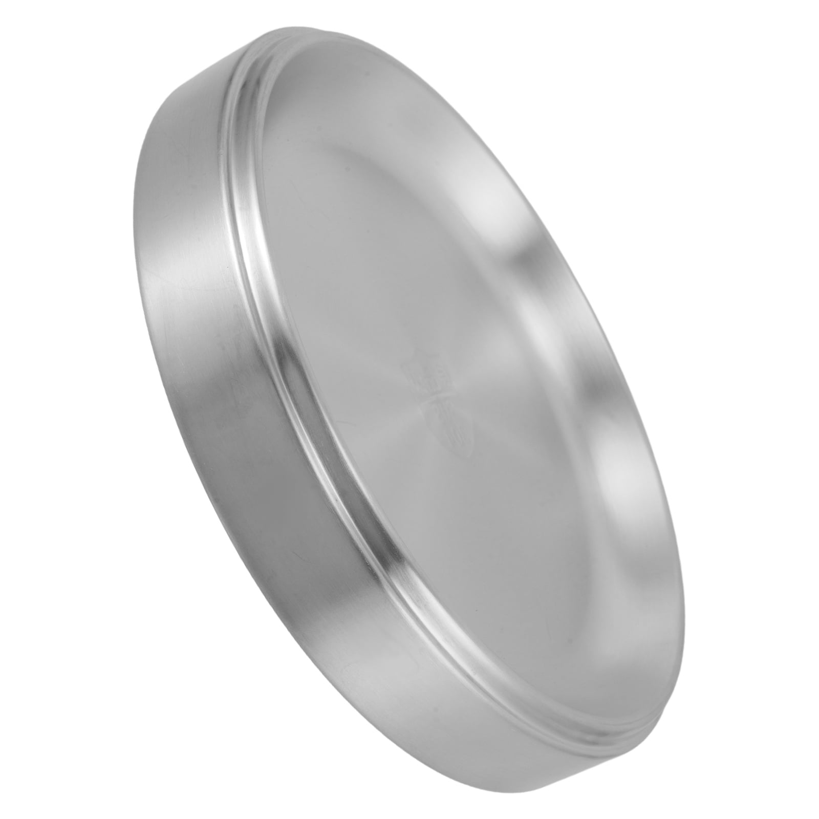 Hemoton Stainless Steel Round Serving Plate Multi-Purpose BBQ Plate ...