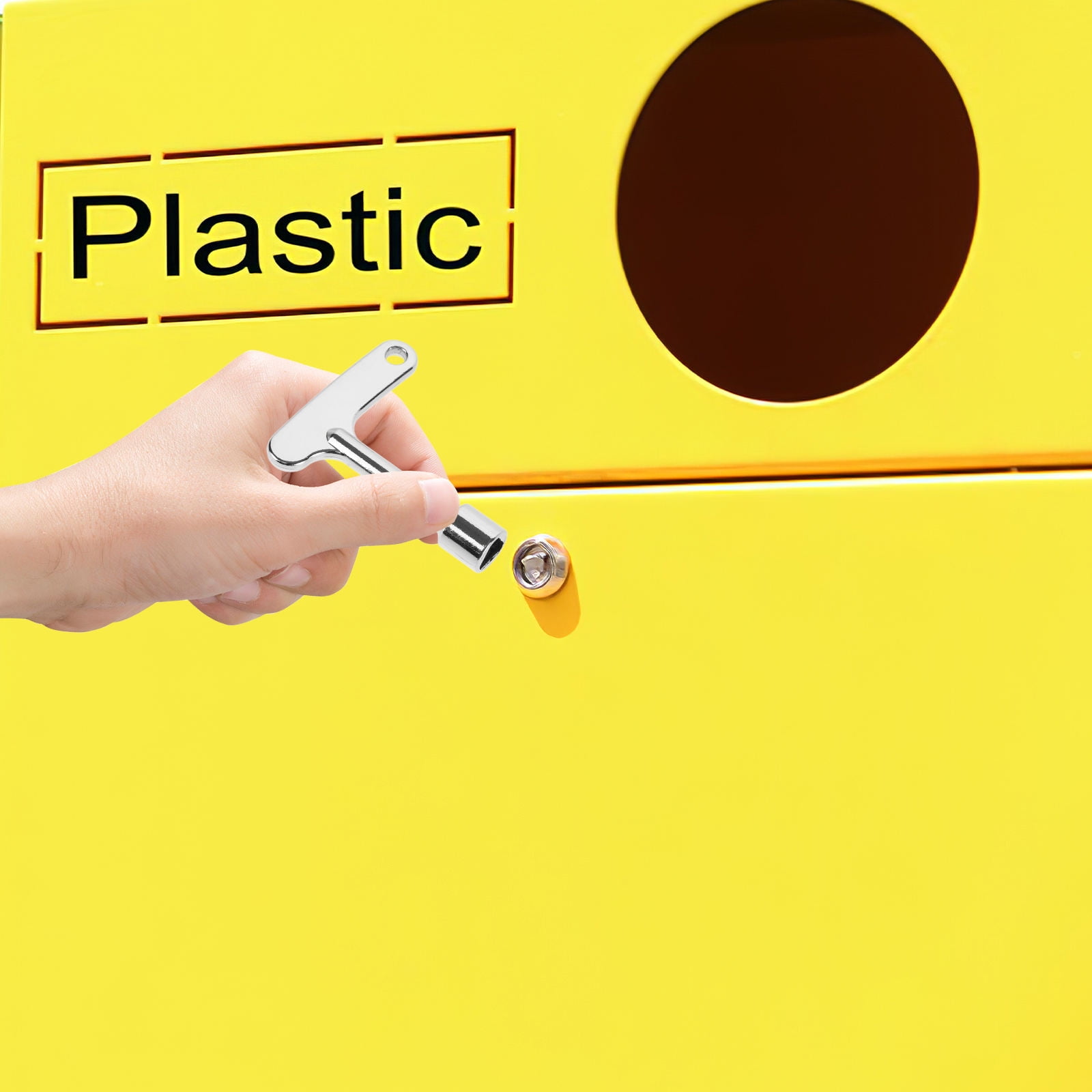 Hemoton Stainless Steel Triangular Spanner Key Universal Elevator ...