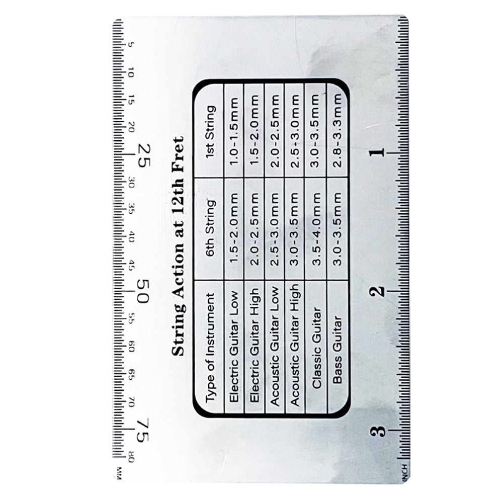 Hemoton Steel Guitar String Action Gauge for Accurate String Height ...