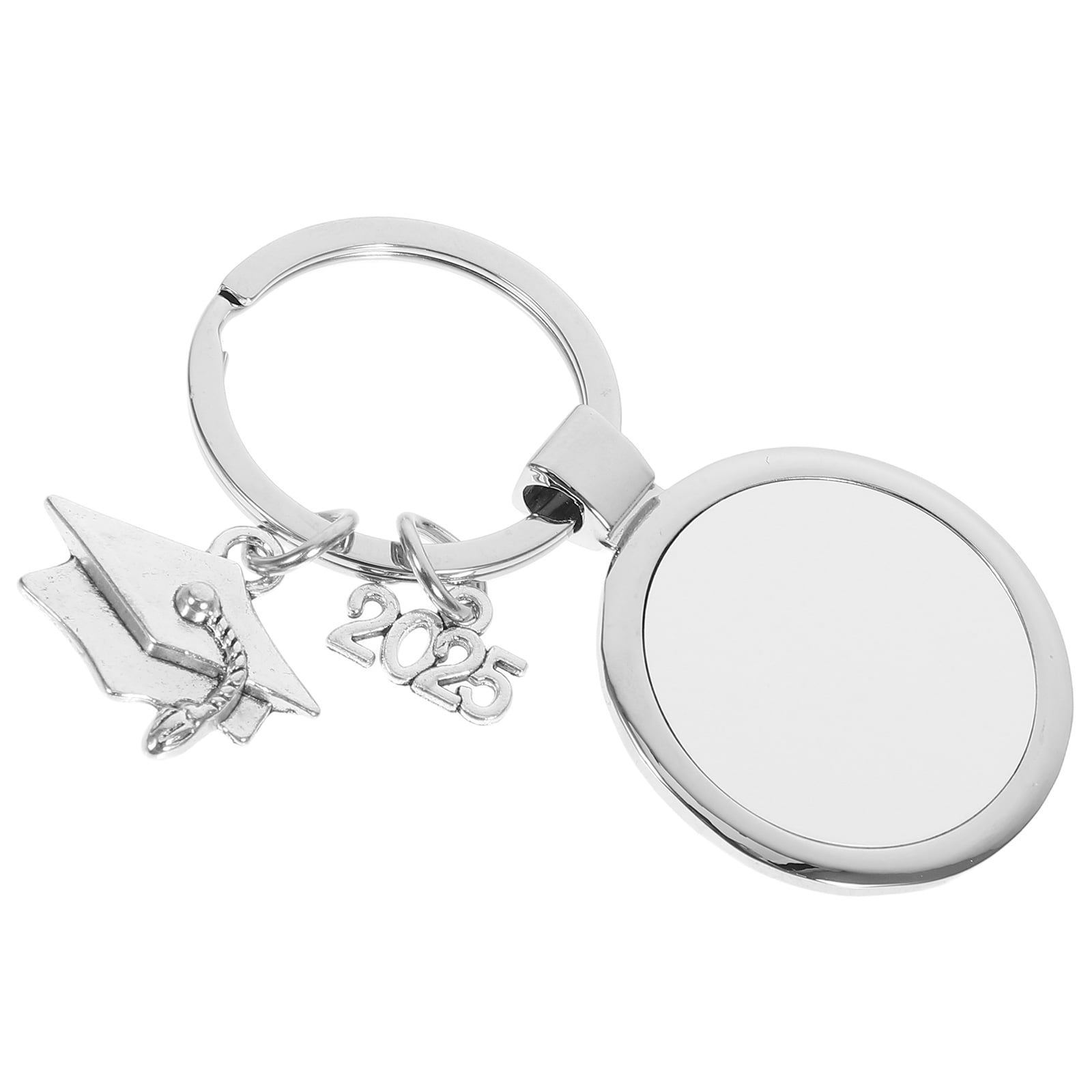 Hemoton Sublimation Keychain Blanks Graduation Transfer Key Chains ...