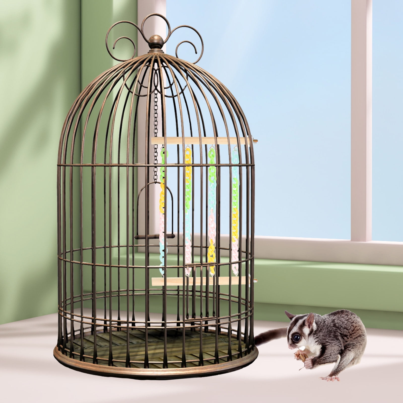 Hemoton Sugar Glider Climbing Swing for Cage Sugar Glider Ferret ...