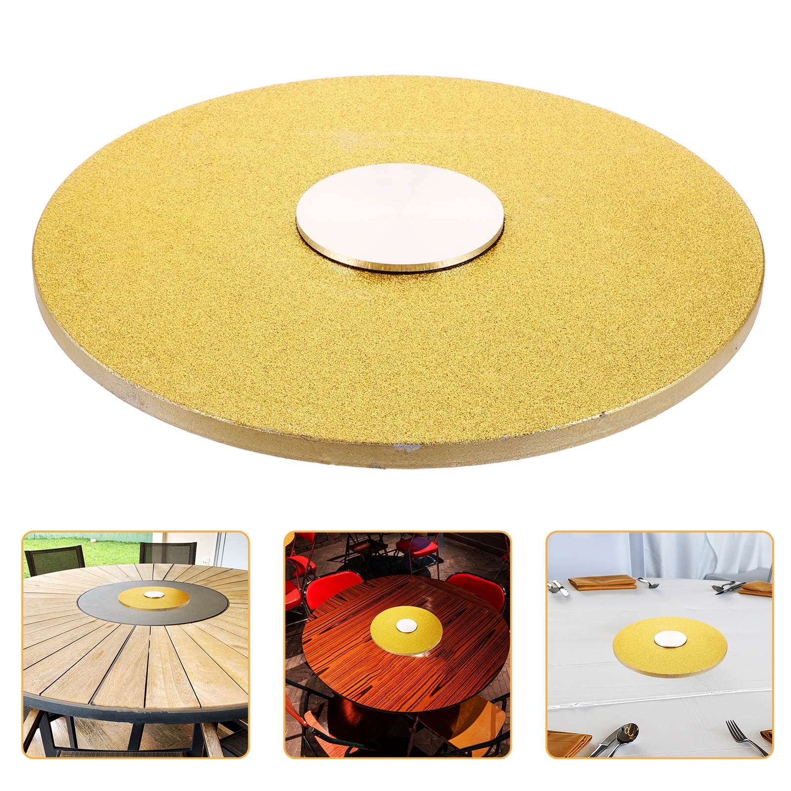 Hemoton Swivel Turntable Aluminium Rotating Bearing Turntable Round ...