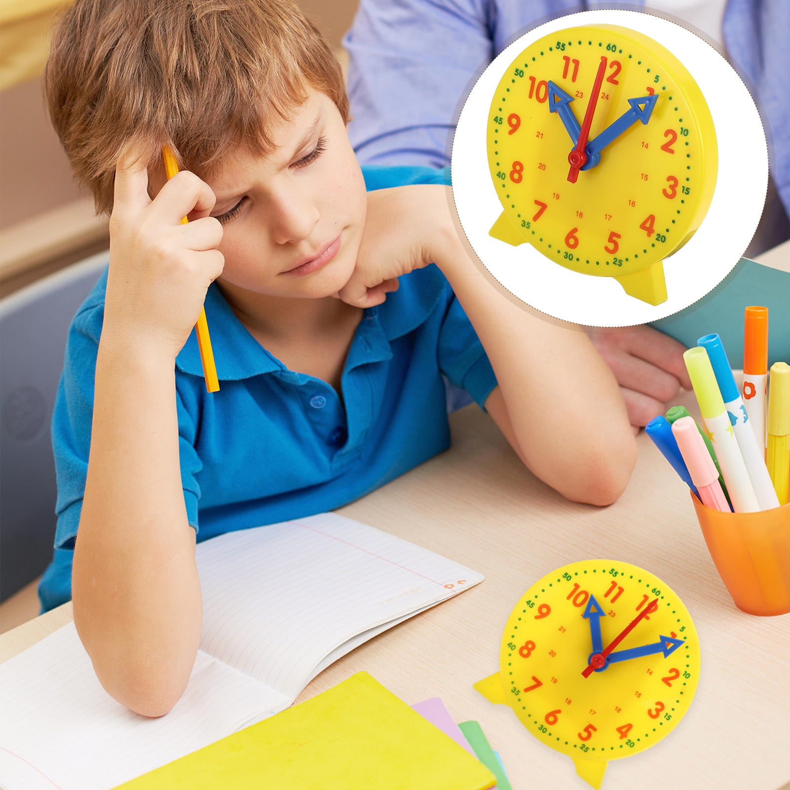 Hemoton Teaching Clock Model for Kindergarten Learning Time Toy ...