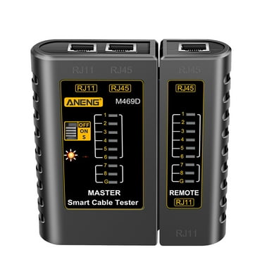 Ethernet Cable Tester 5E 6 Wire Test Tool RJ1145 RJ1145 Tester Check ...