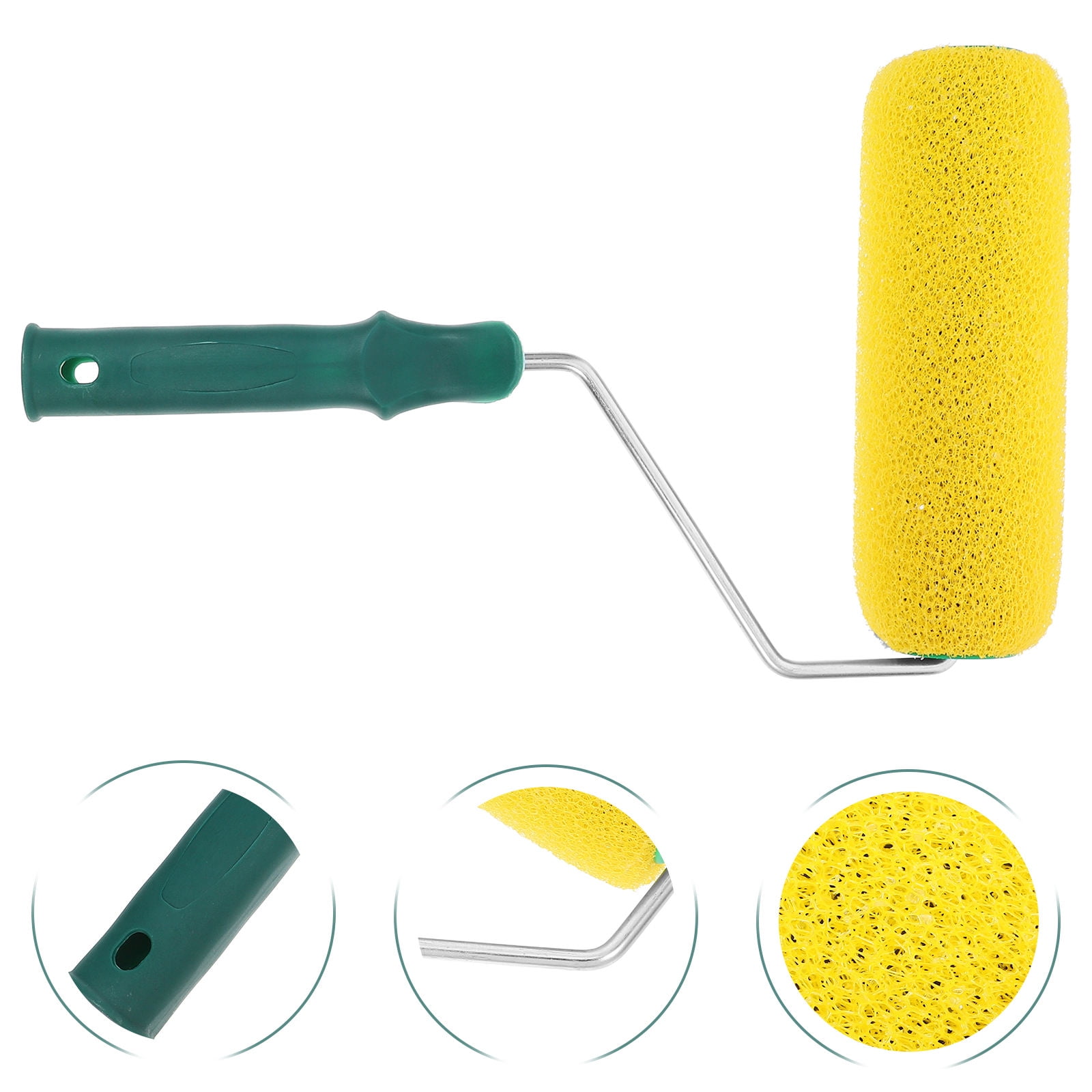 EXHUMKY Wall Texture Roller Yellow Sponge Abs For Interior Decoration ...
