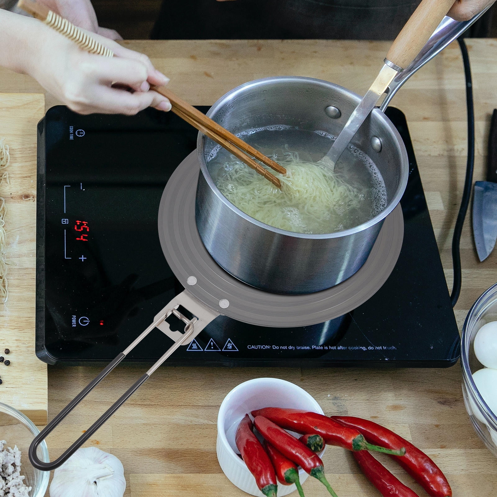 Hemoton Thermal Guide Plate with Handle for Kitchen Quick and Even Heat ...