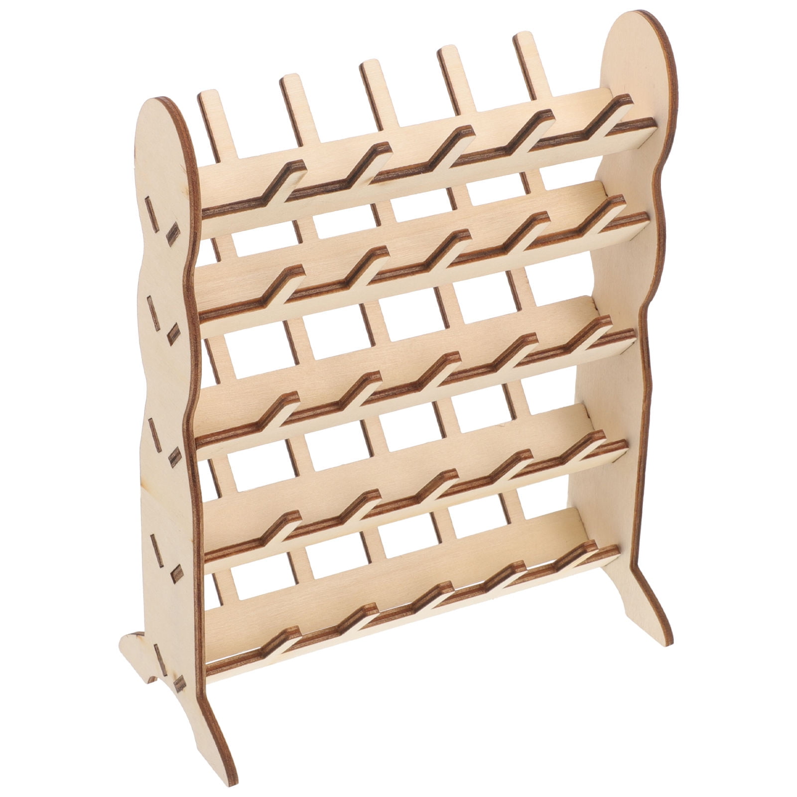 Hemoton Thread Holder Organizer Thread Spool Holder Wooden Sewing ...