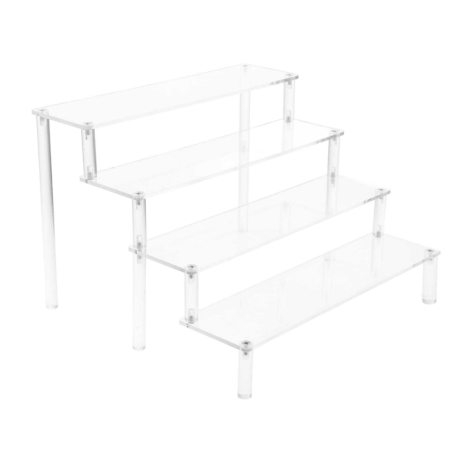 Hemoton Tiered Acrylic Display Stand Doll Display Rack Figurine Display ...