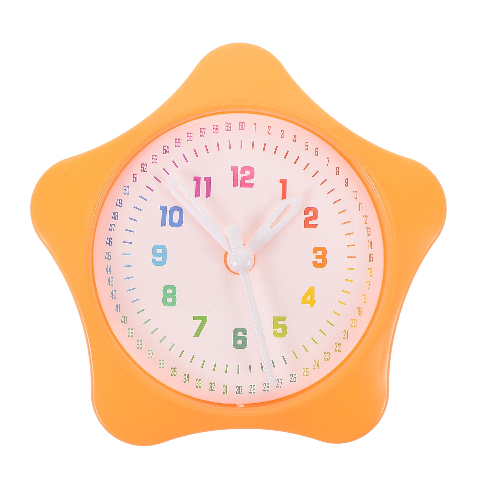 HEMOTON Orange Plastic Time Learning Toy for Kids to Learn Clock and ...