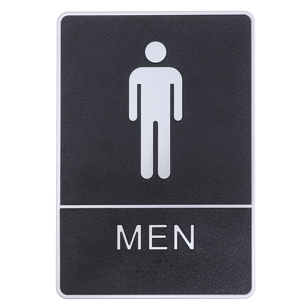 Phenofice Men Restroom Sign, Black, ABS Material, Waterproof, Easy to ...