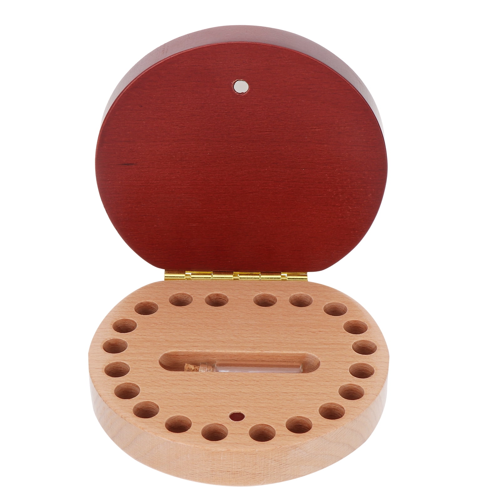 Hemoton Tooth Fairy Holder Kids Wooden Keepsake Organizer Fetal Hair ...