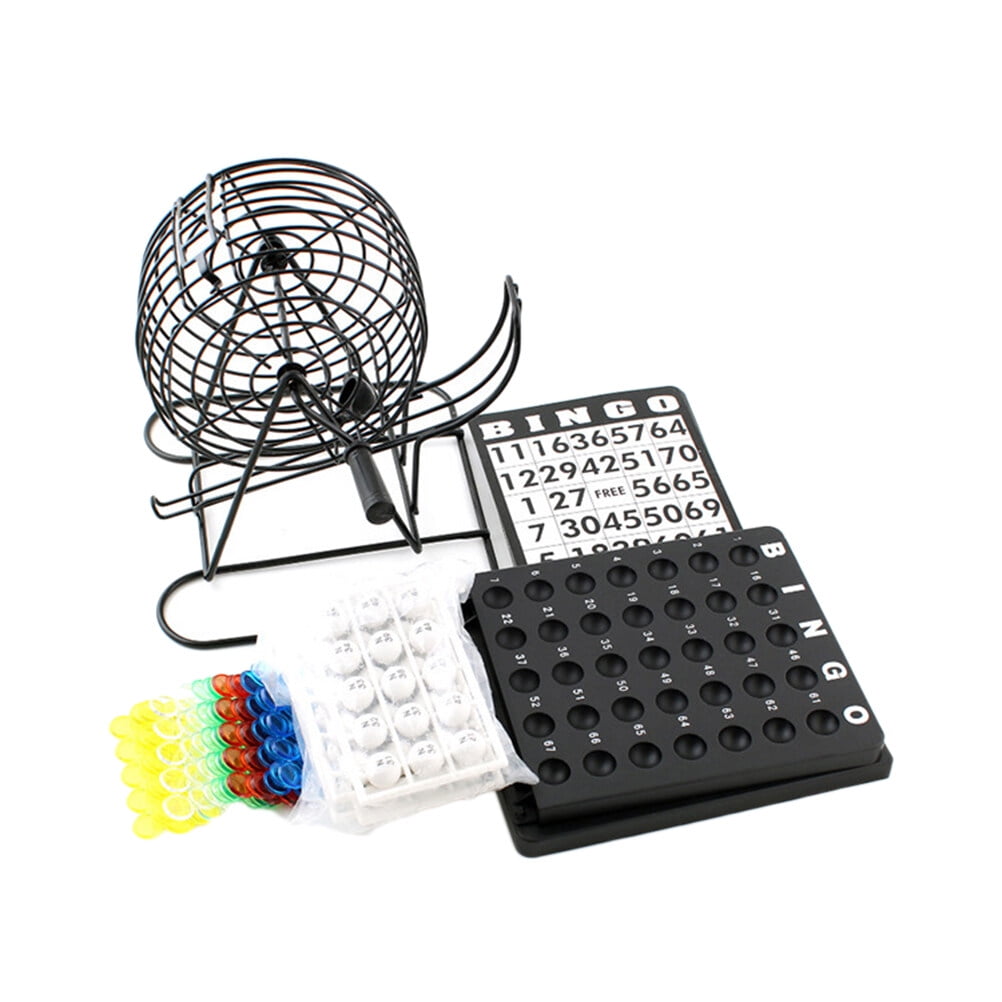 Hemoton Traditional Lotto Lottery Game Cage Ball Counter 75 Ball ...