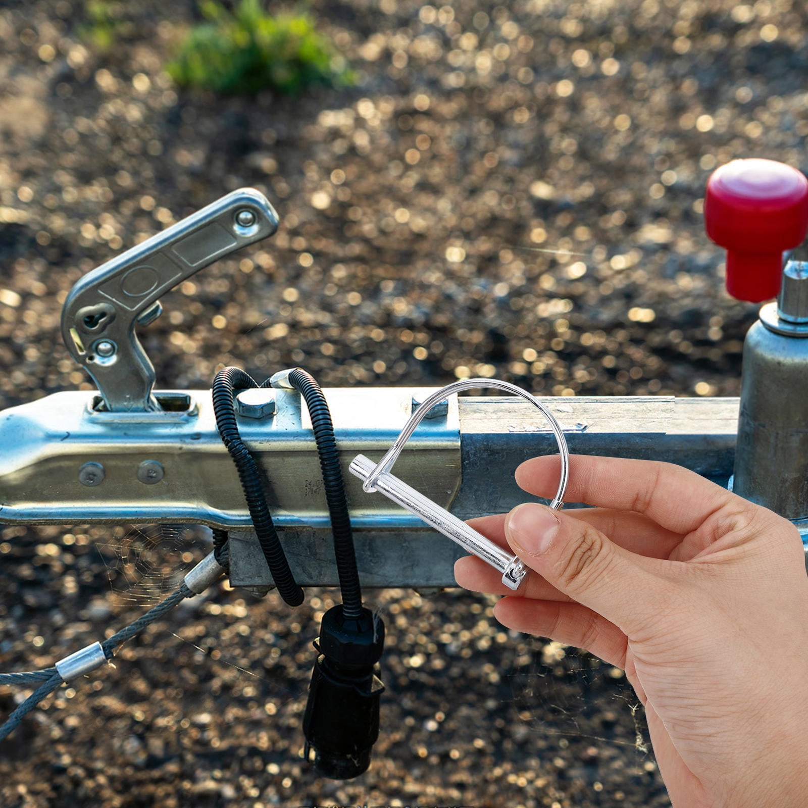 Hemoton Trailer Coupler Pin Safety Coupler Pin Shaft Locking Pin Hitch ...