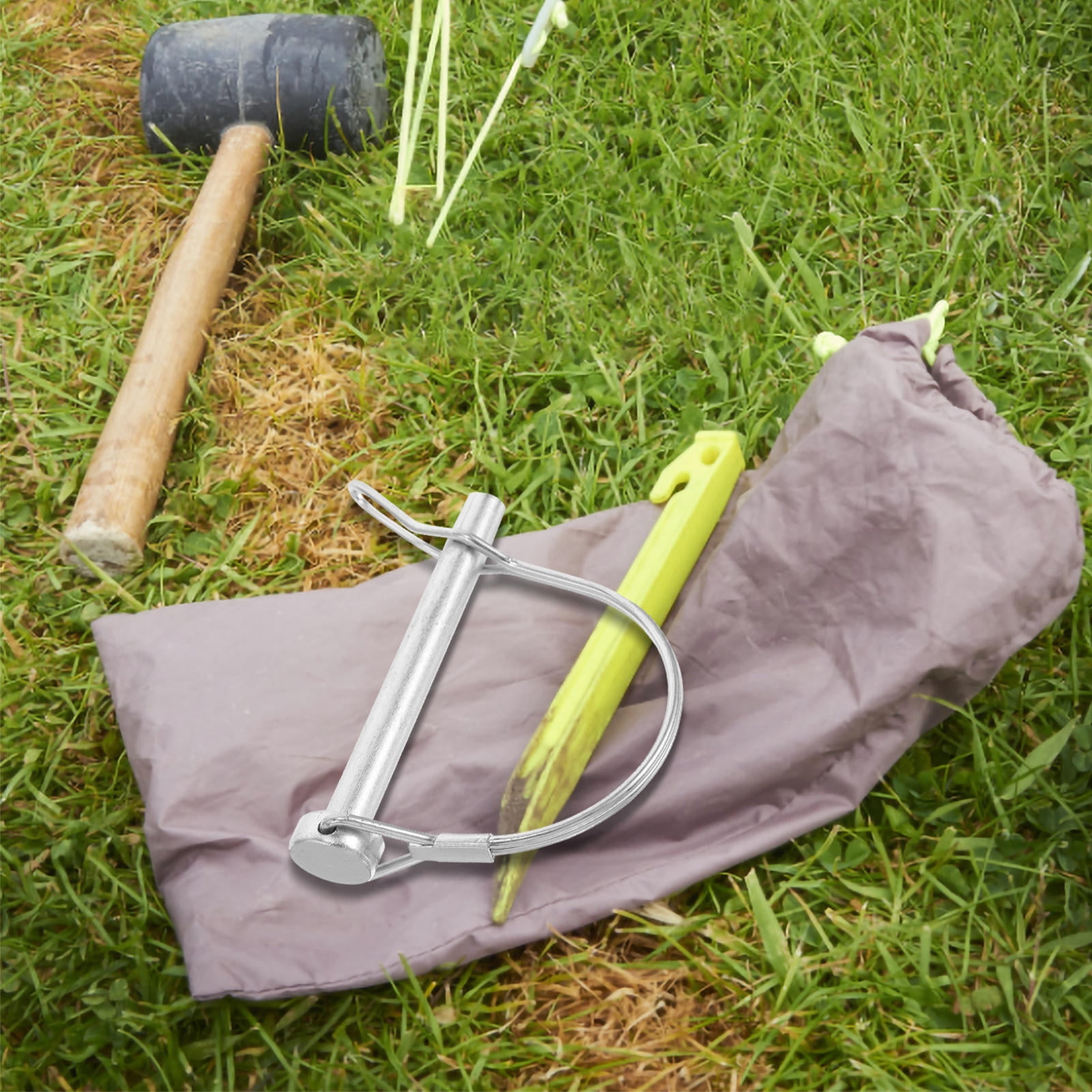 Hemoton Trailer Safety Coupler Lock Pin with Hitch Locking and Cotter ...