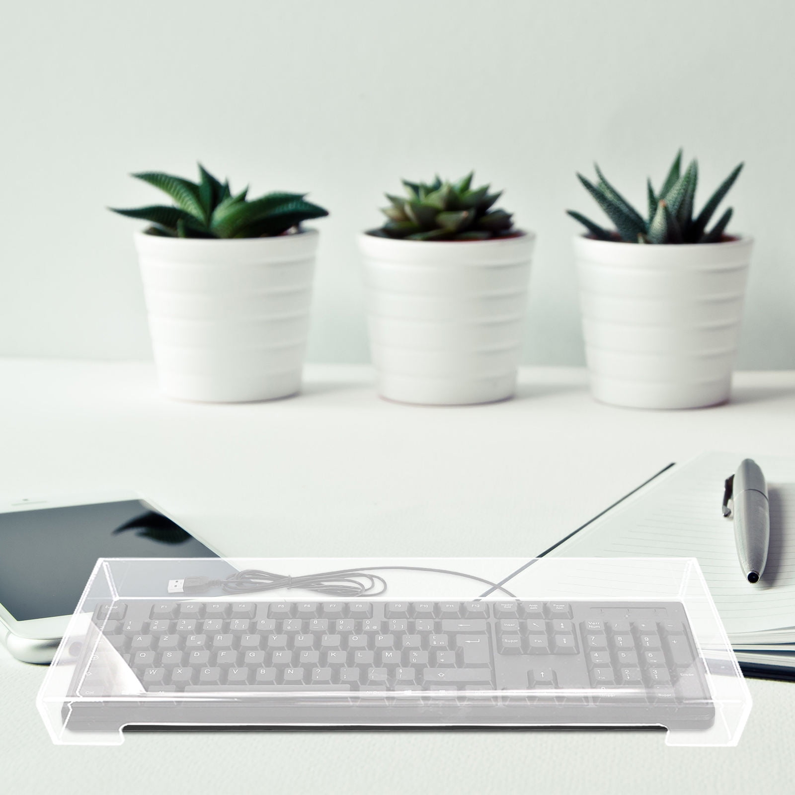 Hemoton Transparent Keyboard Protector Acrylic Keyboard Cover Clear ...