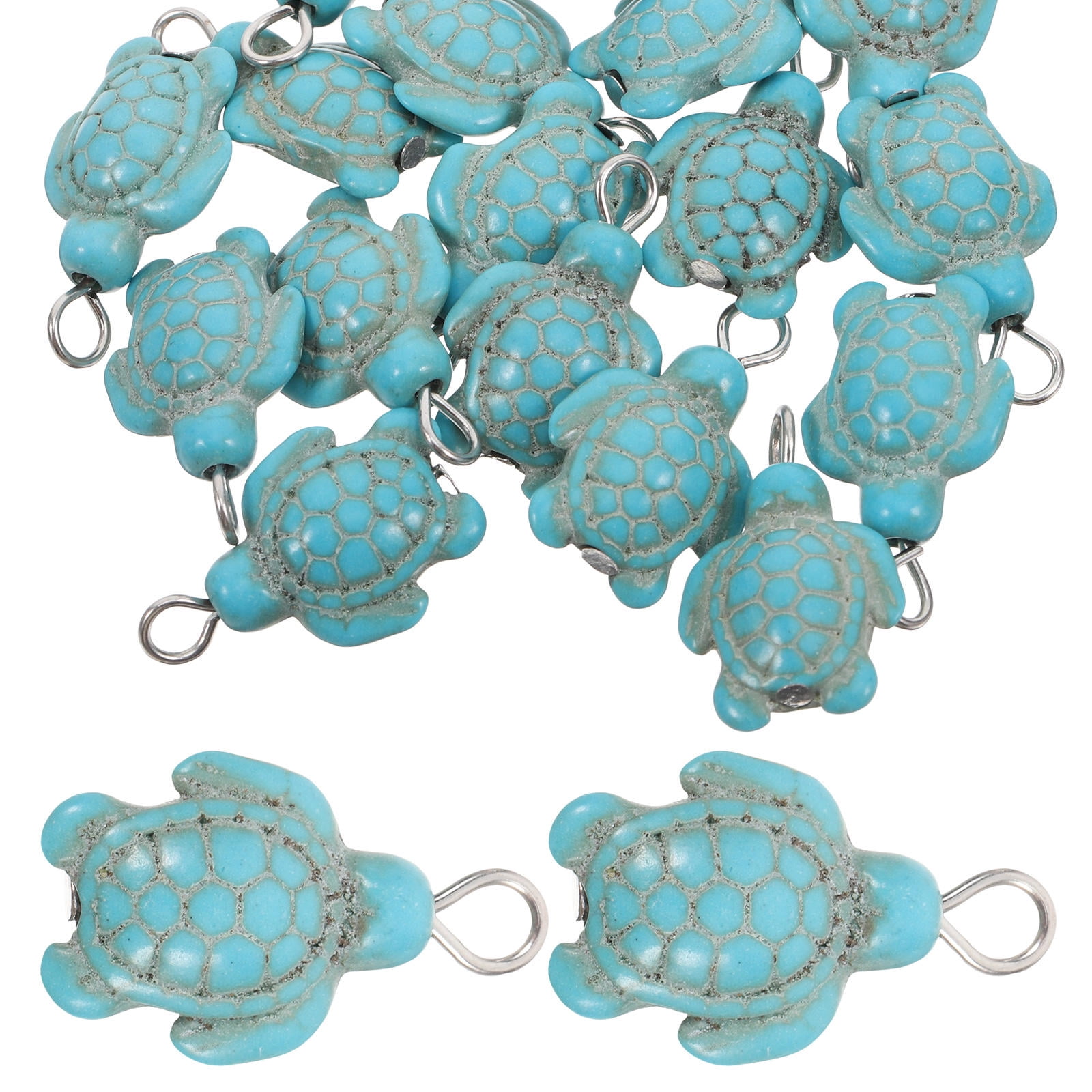 Hemoton Turquoise Sea Turtle Charms for DIY Jewelry Making Ocean Animal ...