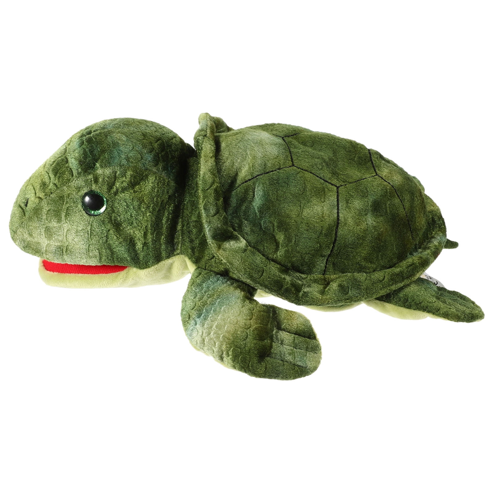 Hemoton Plush Turtle Hand Puppet Interactive Stuffed Turtle Doll Kids ...