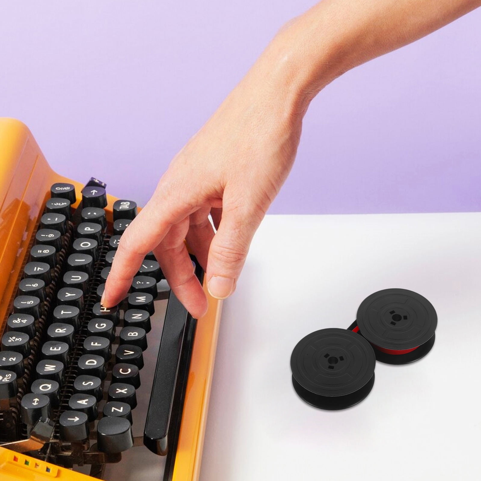 Hemoton Typewriter Ribbon Twin Spool Ink Ribbon for Universal ...