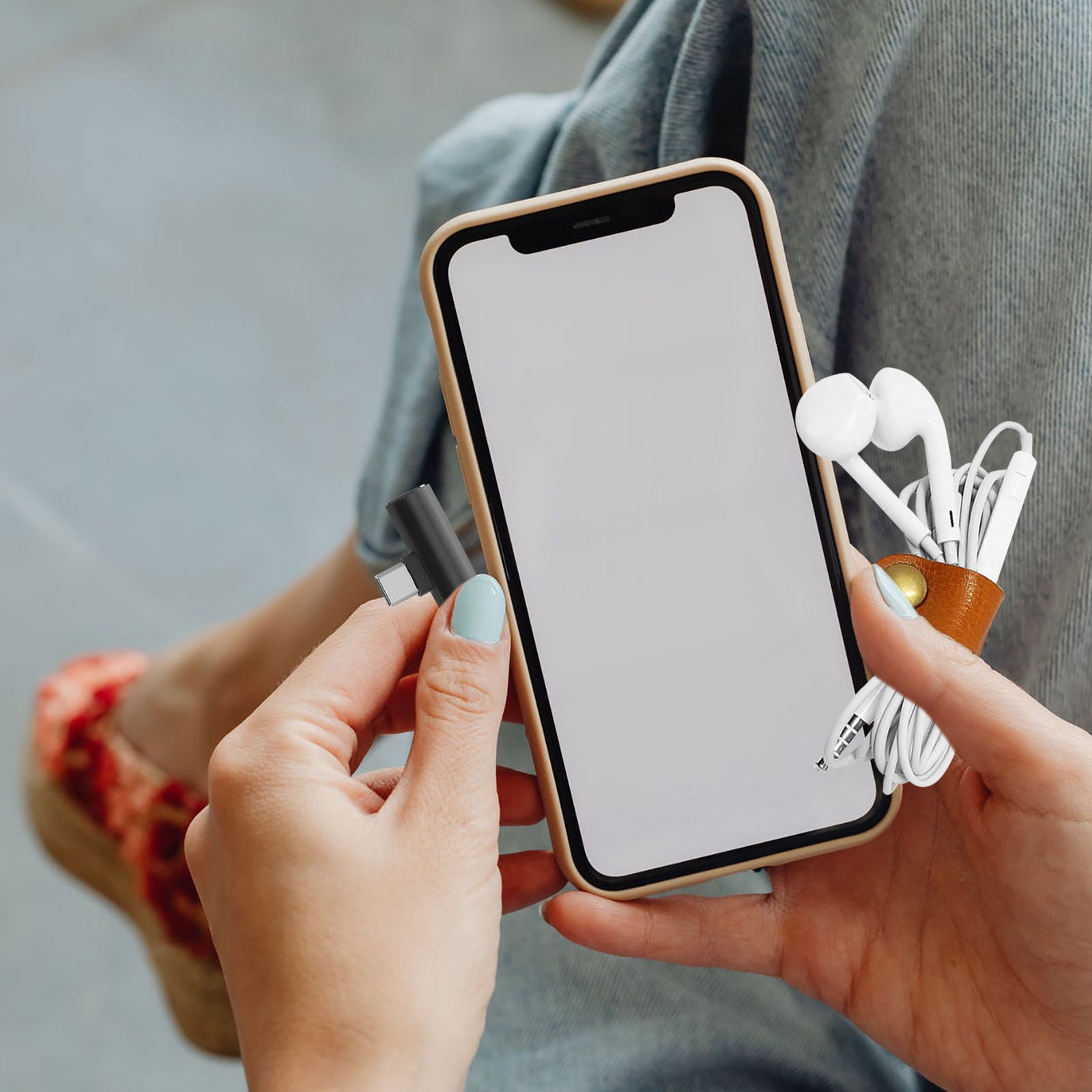 Hemoton USB Type C to 3.5mm Headphone and Charger Adapter 2-in-1 ...