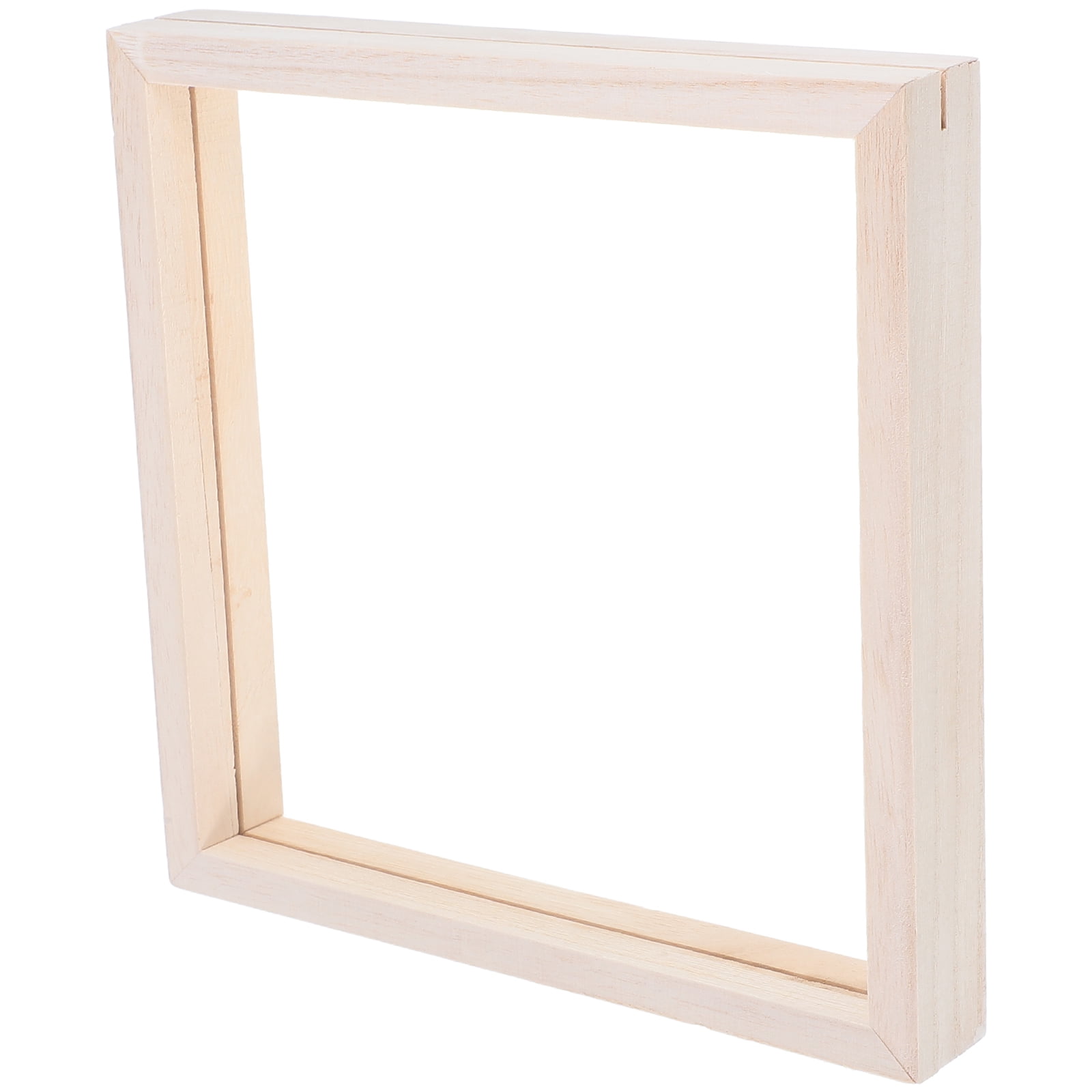 Hemoton Unfinished Wood Photo Frames DIY Paintable Picture Frame Wooden ...