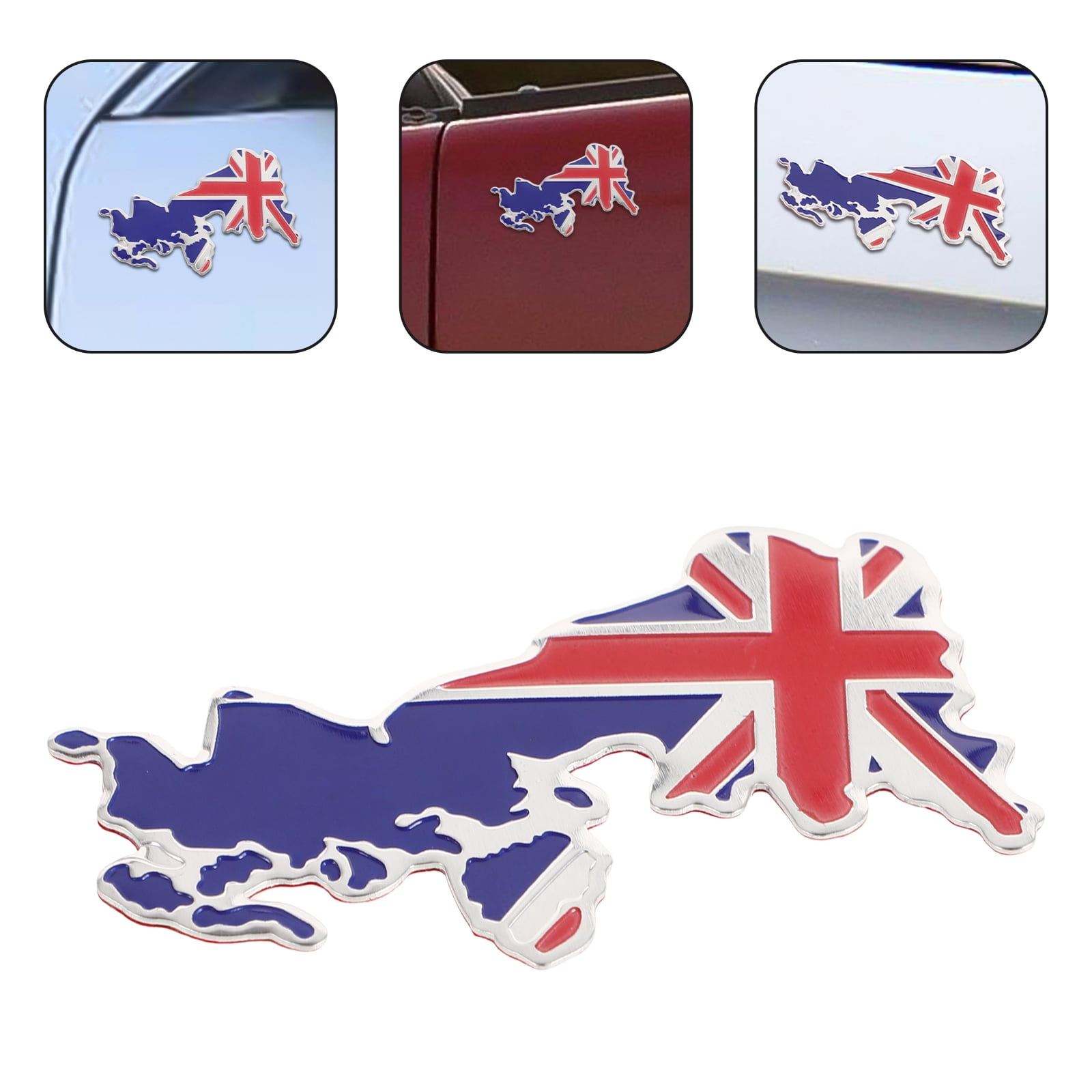 Hemoton United British UK Flag Logo 3D British Flag Badge Aluminum ...