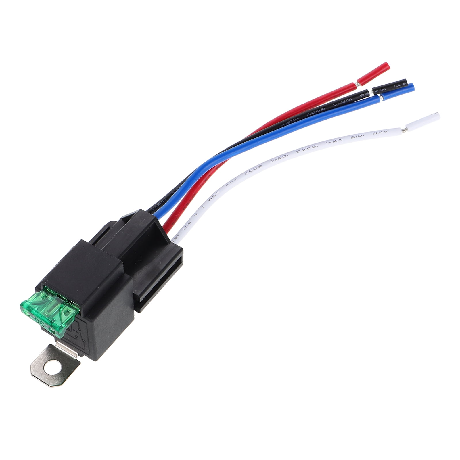 Hemoton Universal Automotive Relay With 30a Fuse And Holder For Car ...
