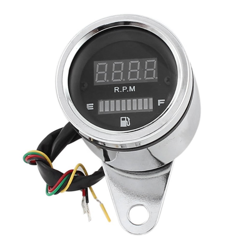 Hemoton Universal LED Digital Voltmeter Voltage Motorcycle Gauge ...