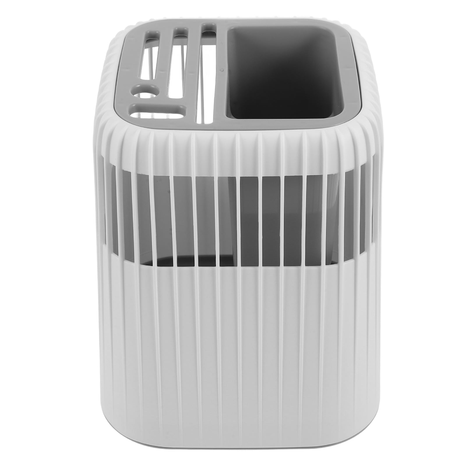 Hemoton Utensil Drying Rack Silverware Basket For Countertop Plastic ...