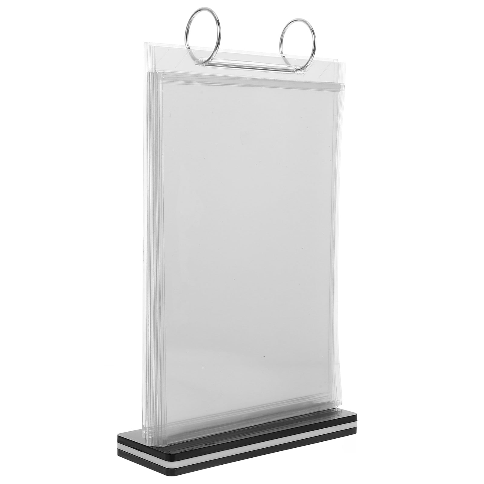 Hemoton Versatile Acrylic Menu Stand Holder A5 Size Tabletop Flip Menu ...