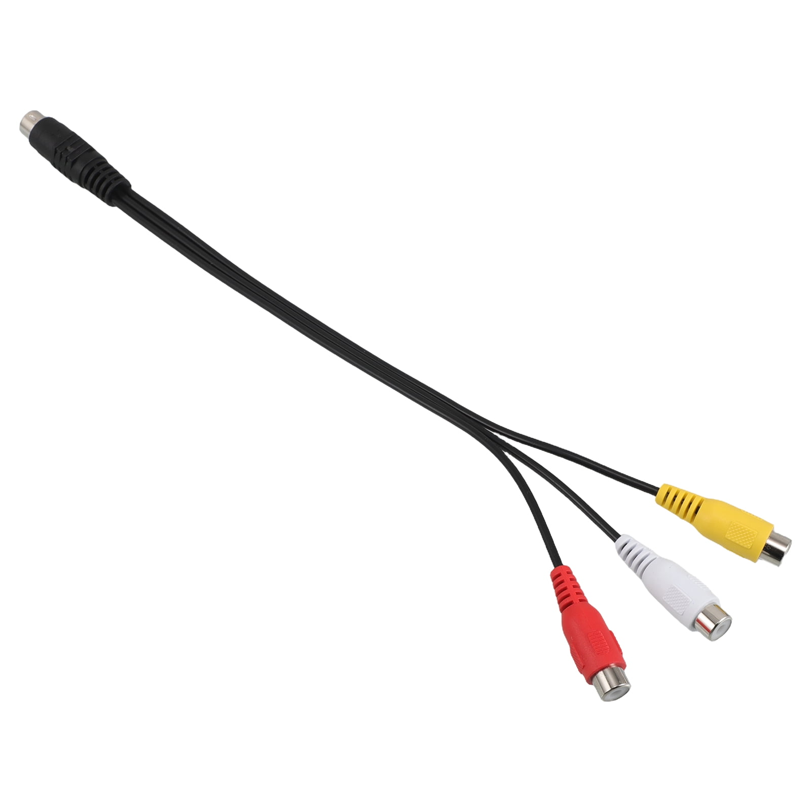 Hemoton Video Adapter Cable 4 Pin S-Video To 3 Cable Conversion Cord ...