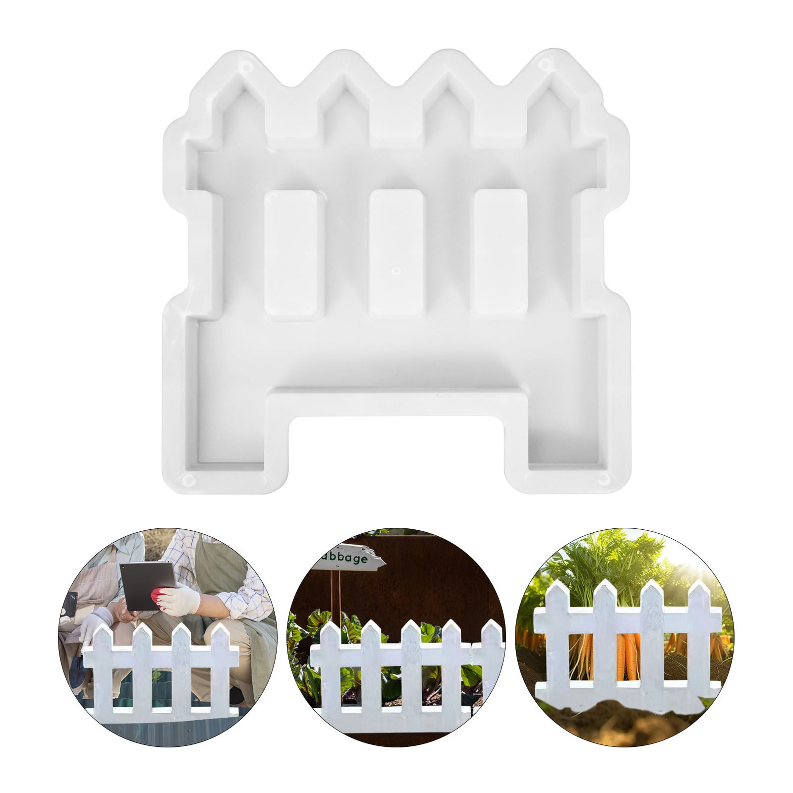 Hemoton Vintage Garden Fence Mold Garden Edging Mold Garden Fence Mold ...