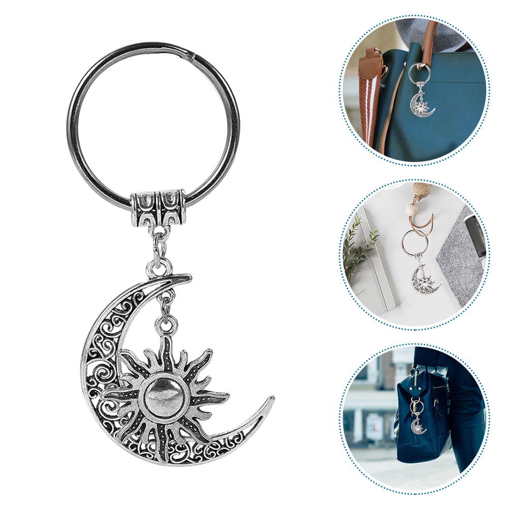 Hemoton Vintage Sun And Moon Keychain Cute Keychain Accessories For Car ...