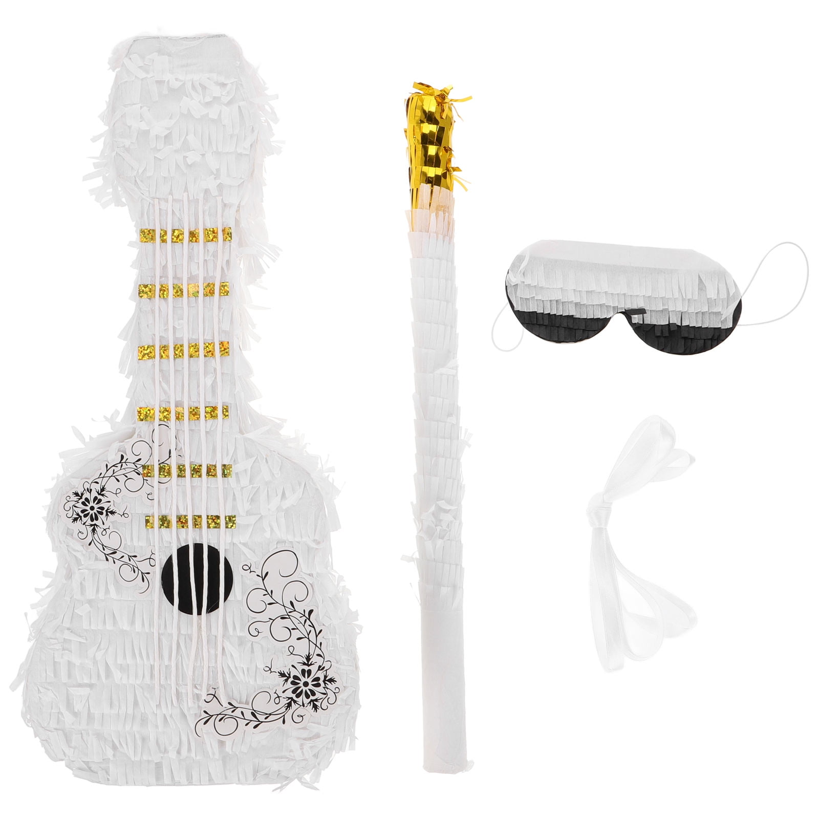 Hemoton Violin Shaped Paper Pinata for Decor White Creative Design for ...