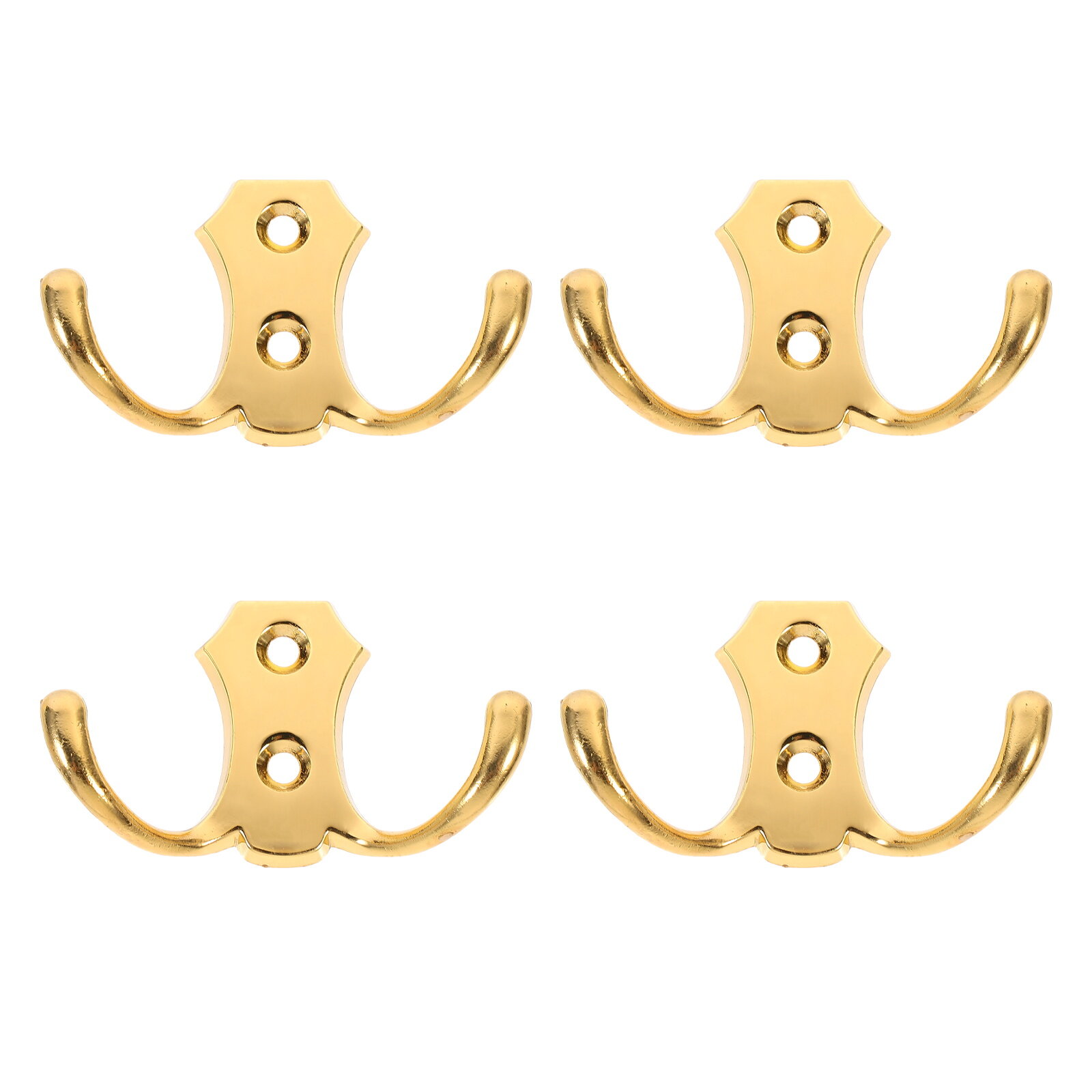 Homoyoyo 4Pcs Zinc Alloy Golden Indoor Storage Hooks Hangers for Home ...