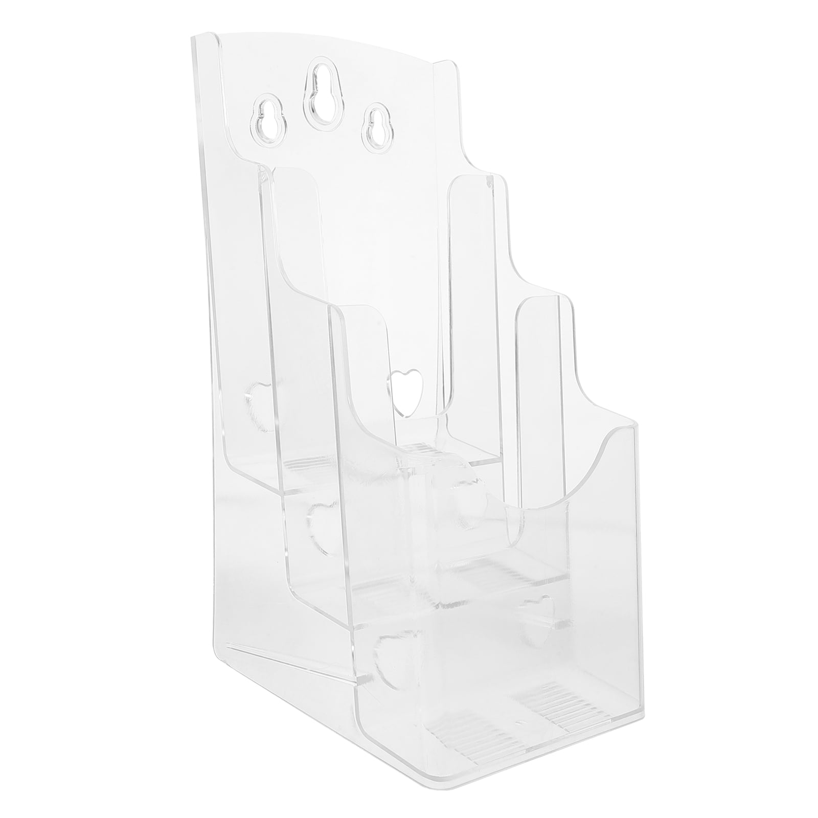 Hemoton Wall Mount File Rack Clear Brochure Holder Desktop Brochure ...