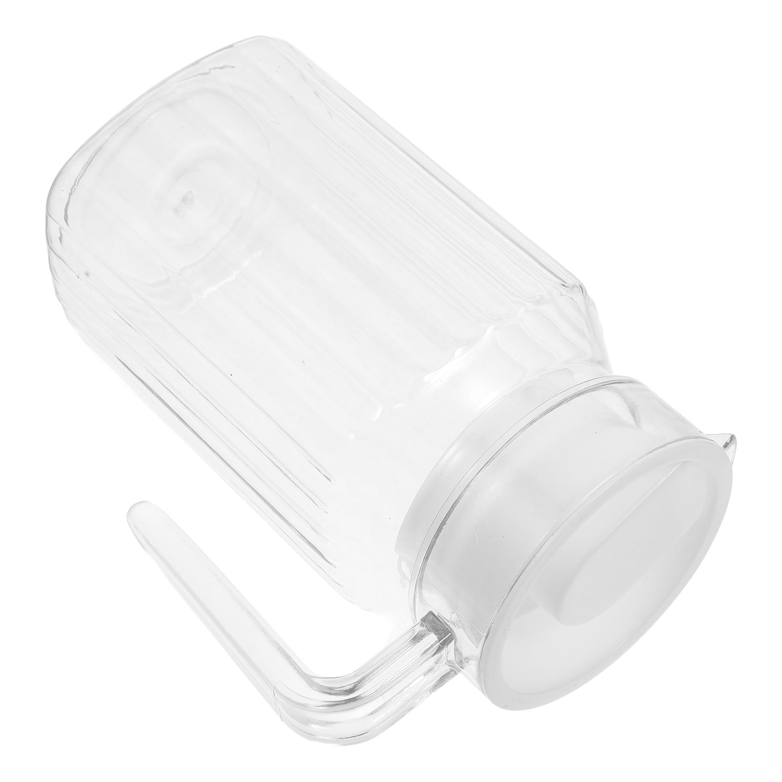 Hemoton Water Pitcher With Lid And Spout Handle Clear Plastic Pitcher ...