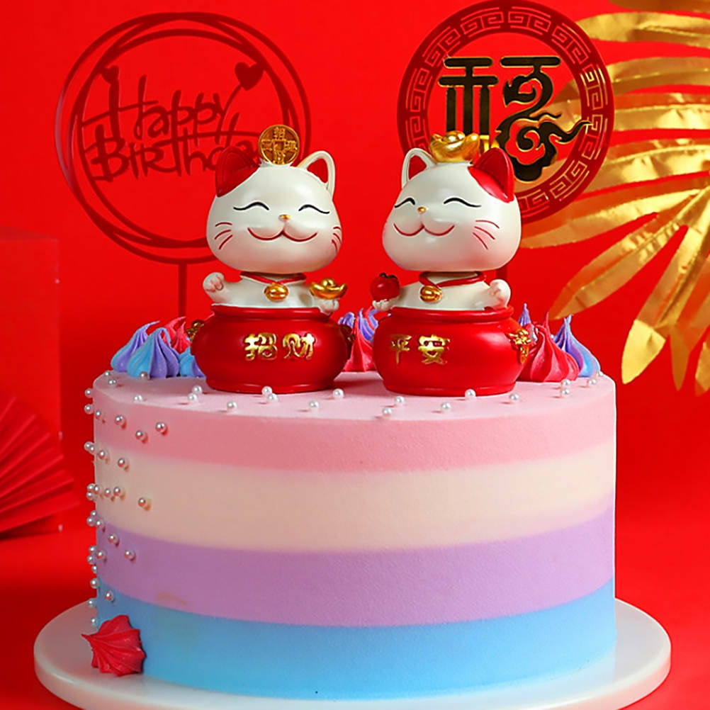 Hemoton Waving Arm Cat Statue Figure for Money and Luck 1 Piece ...