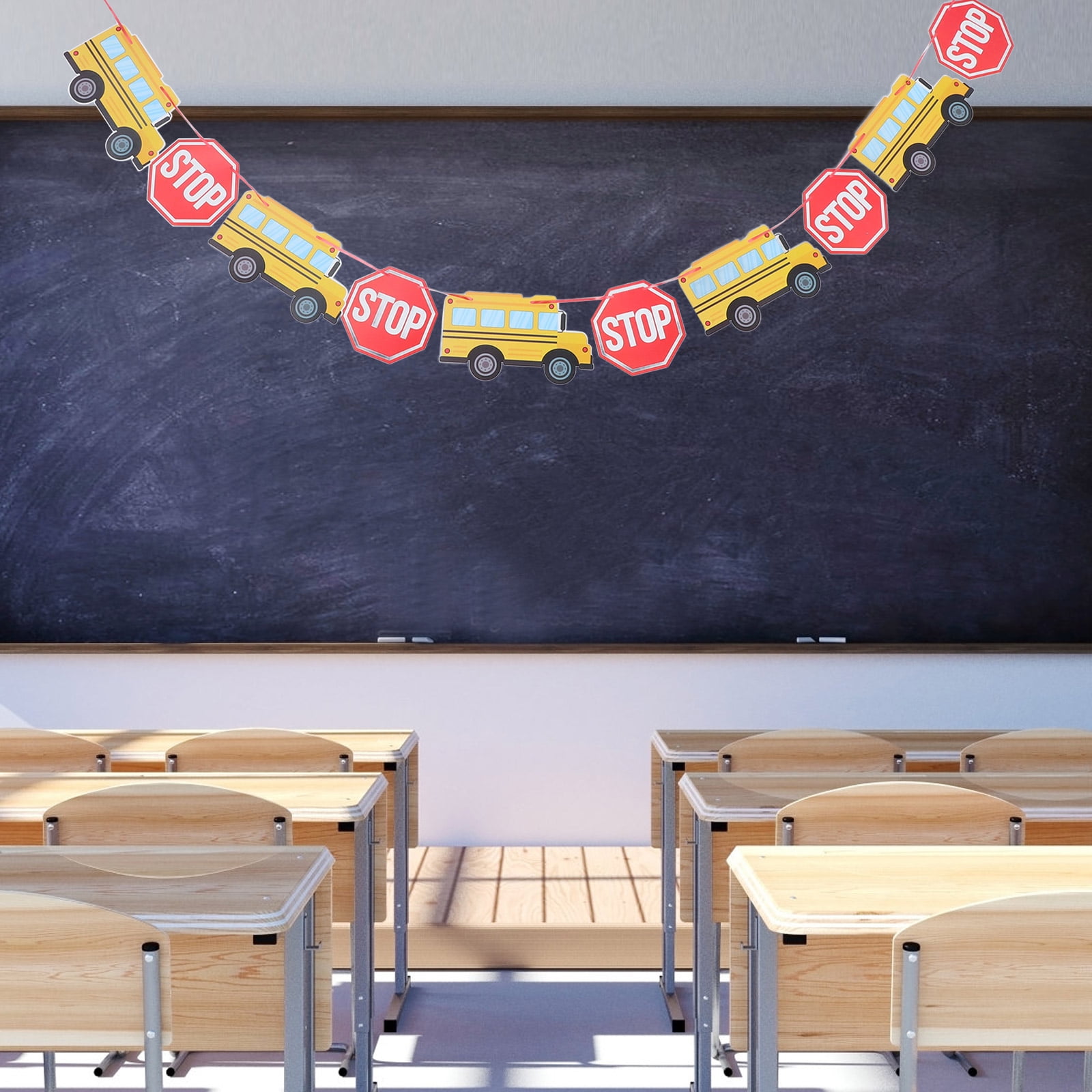 Hemoton Welcome Back To School Banner Welcome Back Banner School Bus ...