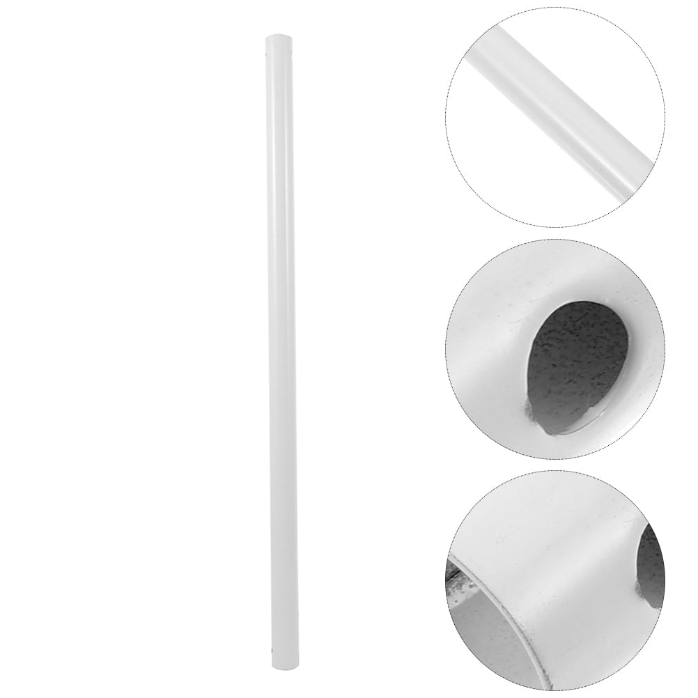 Hemoton White Iron Ceiling Fan Extension Rod with Dual Hole Connection ...