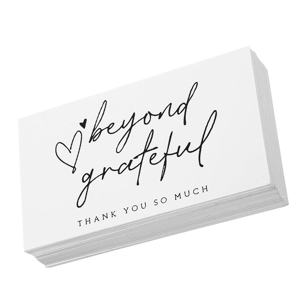 Hemoton White Paper Gift Thank You Cards for Showing Thanks with Chic ...